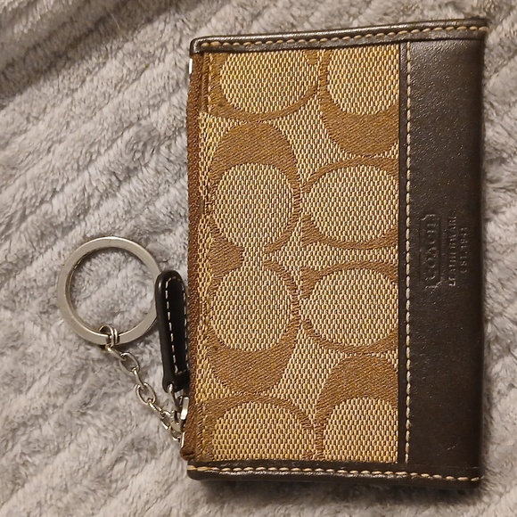 Coach | Bags | Authentic Coach Monogram Keychain Card Holder | Poshmark